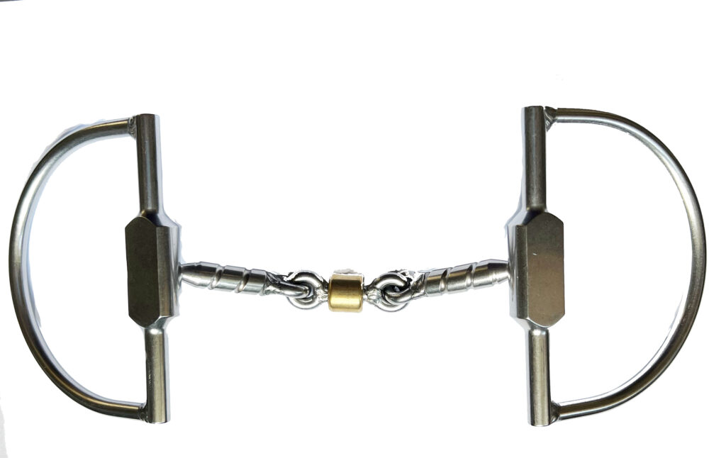 D Ring Snaffle Twisted with Roller - The Perfect Bit